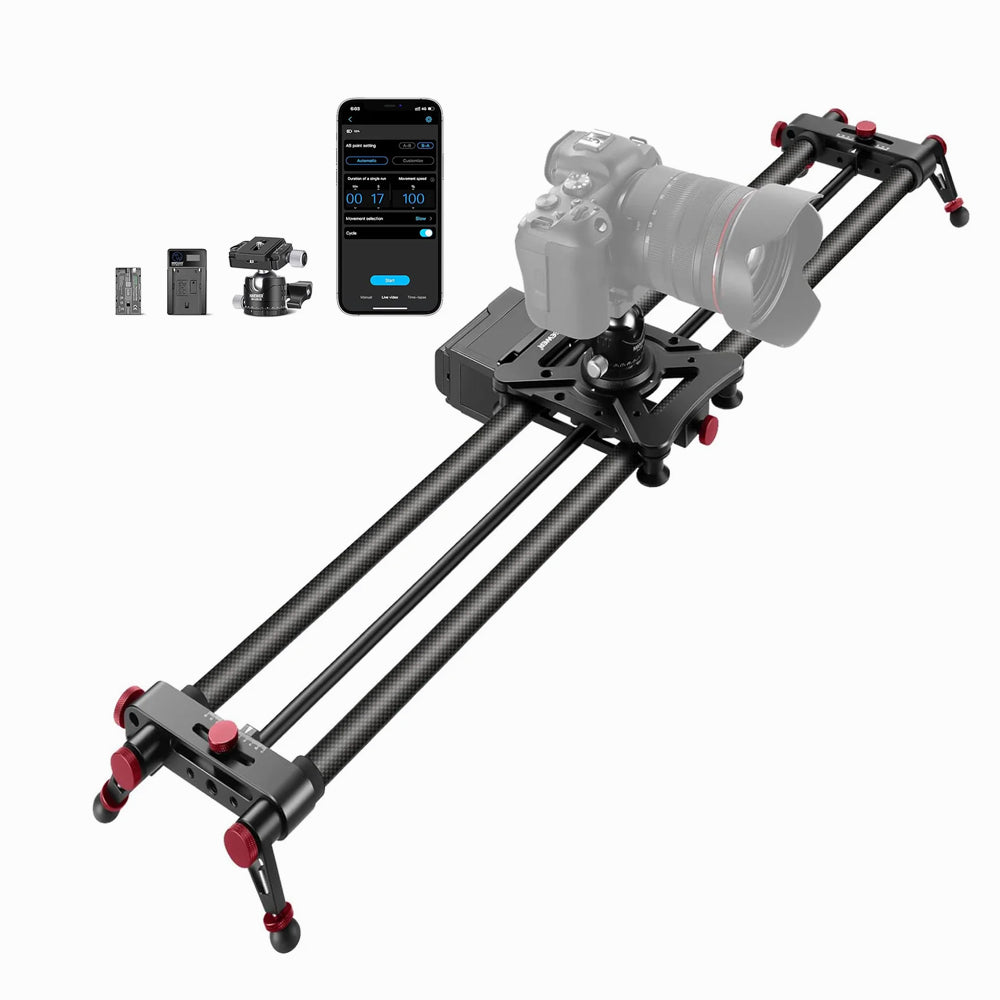 Buy NEEWER ER1 100cm Motorized Carbon Fiber Camera Slider Online Qatar