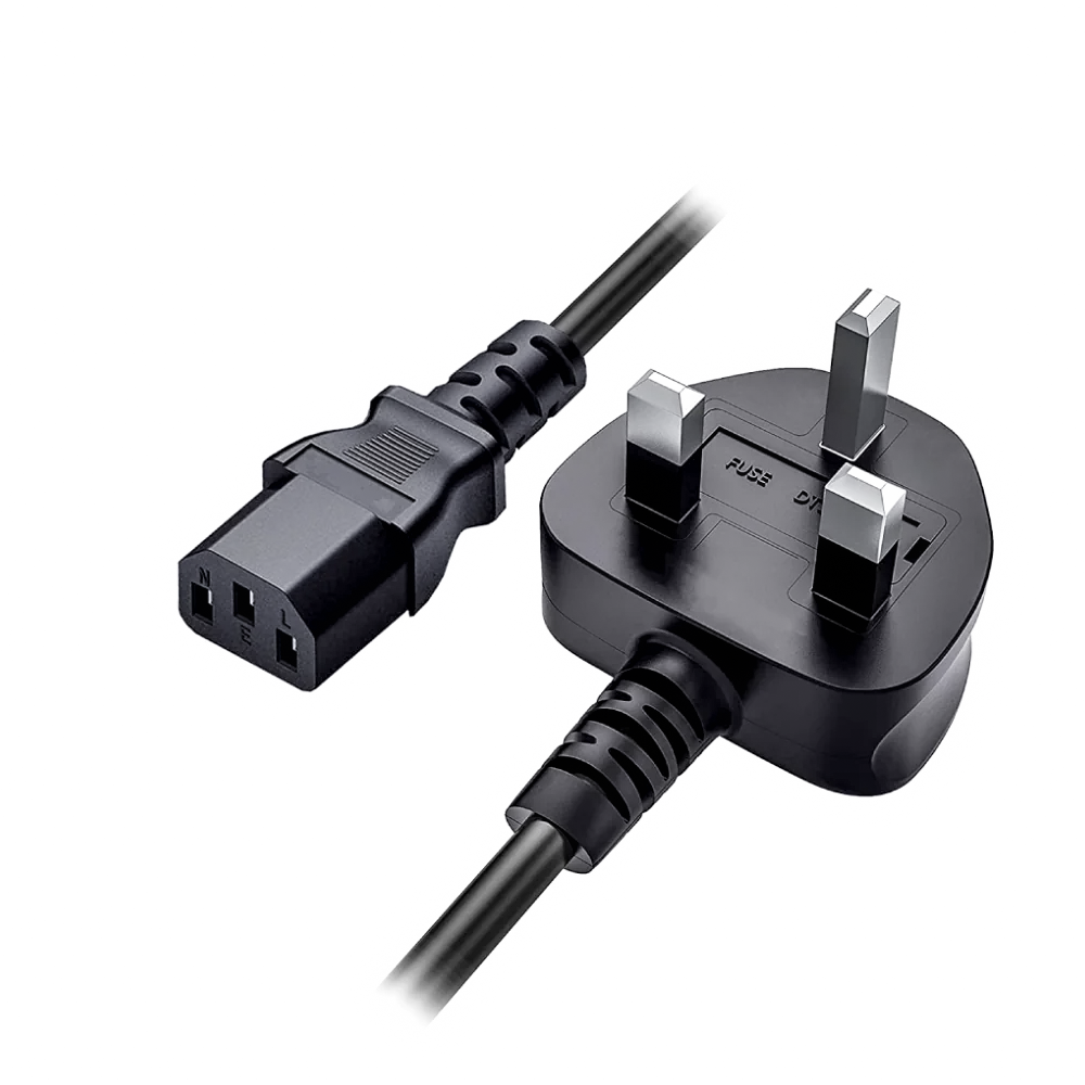 Buy 3-Pin Universal Power Cord with Fuse 3meter Online Qatar