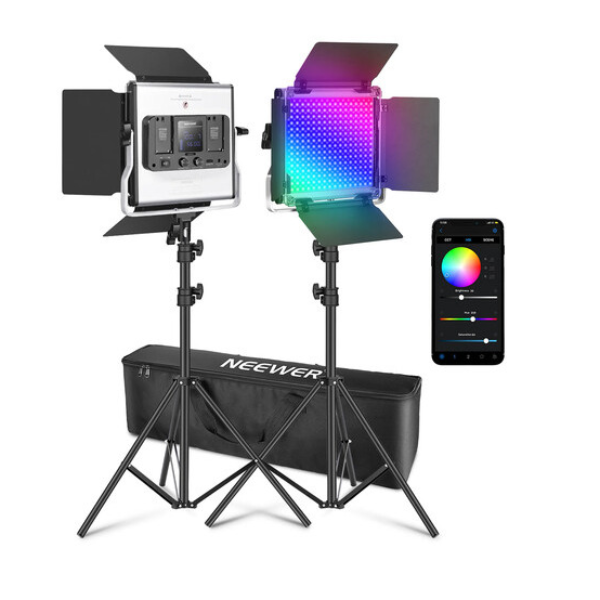Buy Neewer RGB 660 PRO II LED Video Light Kit (2-Pack) Online Qatar