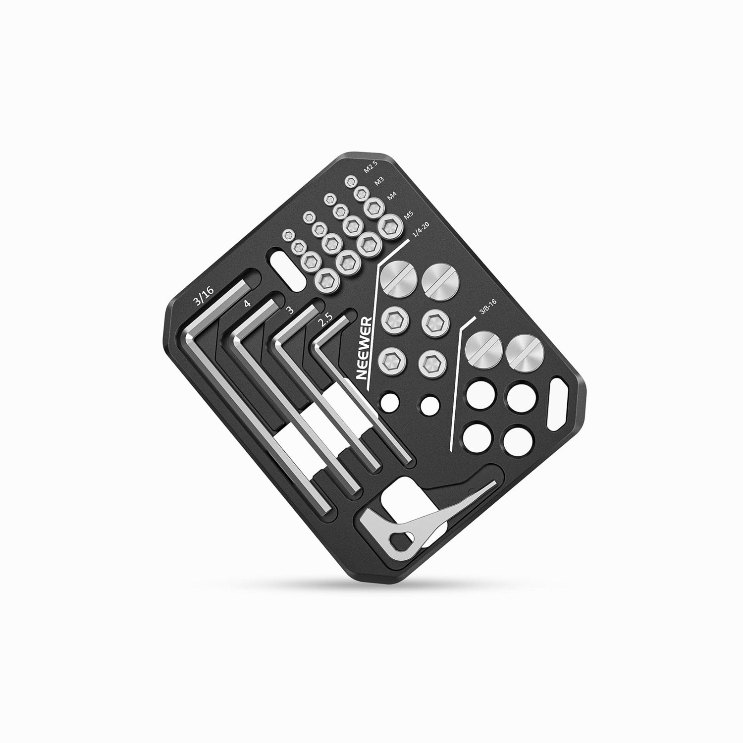 Buy NEEWER UA001 Screws and Hex Keys Storage Plate Kit Online Qatar