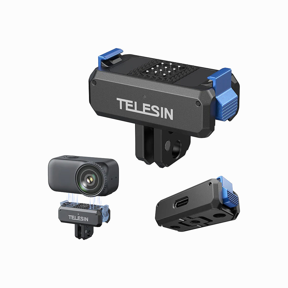 Buy TELESIN Magnetic Quick-Release Charging Adapter Mount (S7-JBK-17 ...